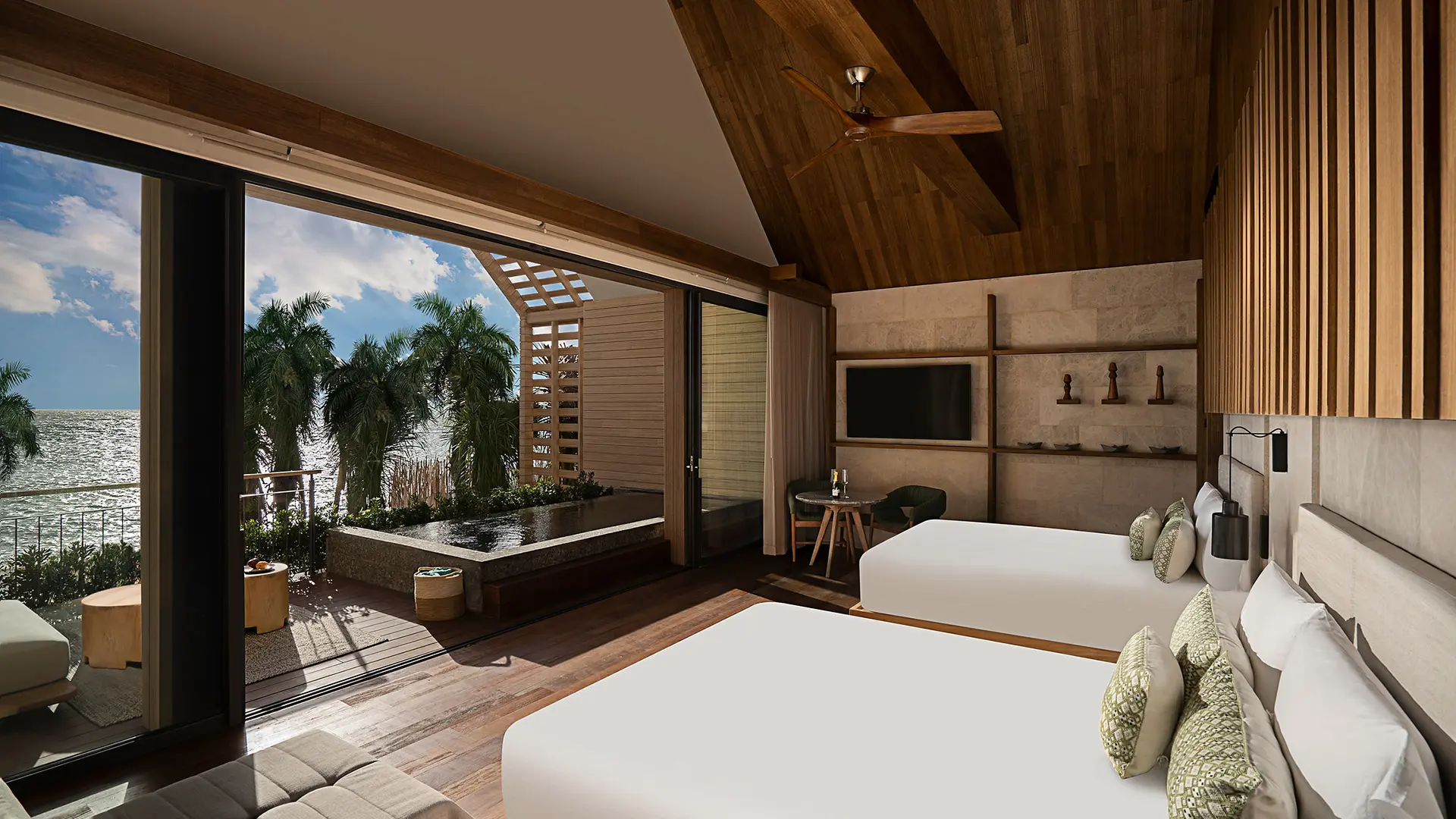 Oceanfront Veranda Pool Suite - Queen | Banyan Tree Mayakoba